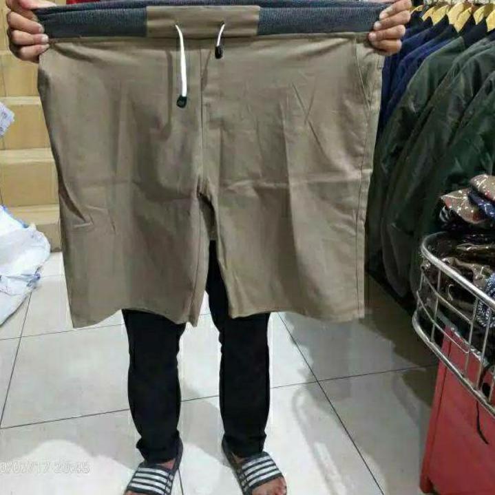 Jual MALL Celana pendek jumbo/celana chinos pendek jumbo/chinos super jumbo grosir | Shopee ...