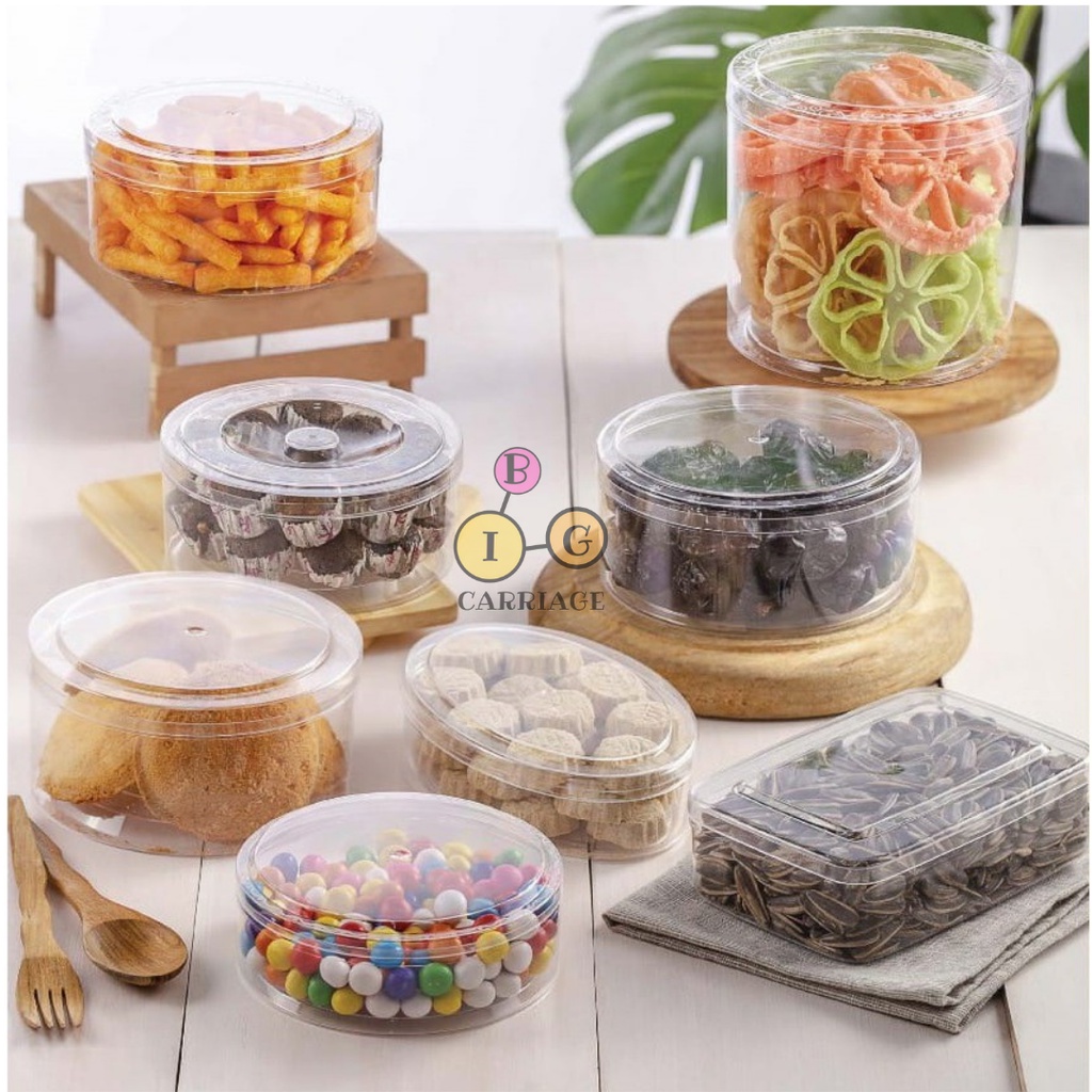 Jual Toples Kue Lebaran Nastar Kering snack Bening 650ml Set isi 12pcs ...