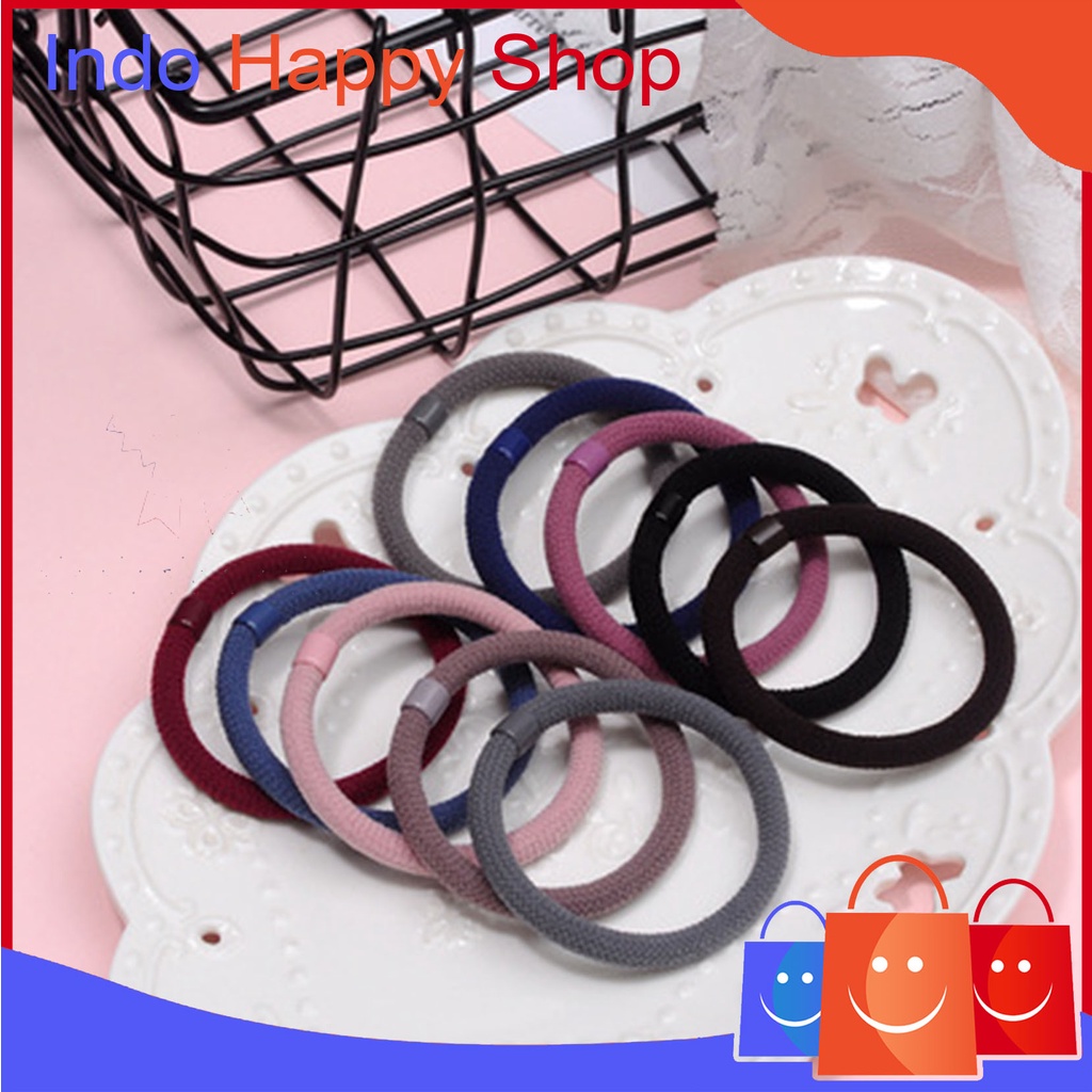 Jual ⭐️𝐈𝐇𝐒 𝟐𝟎𝟒⭐️Ikat Rambut Korea Polos Tebal Karet Rambut Kunciran ...