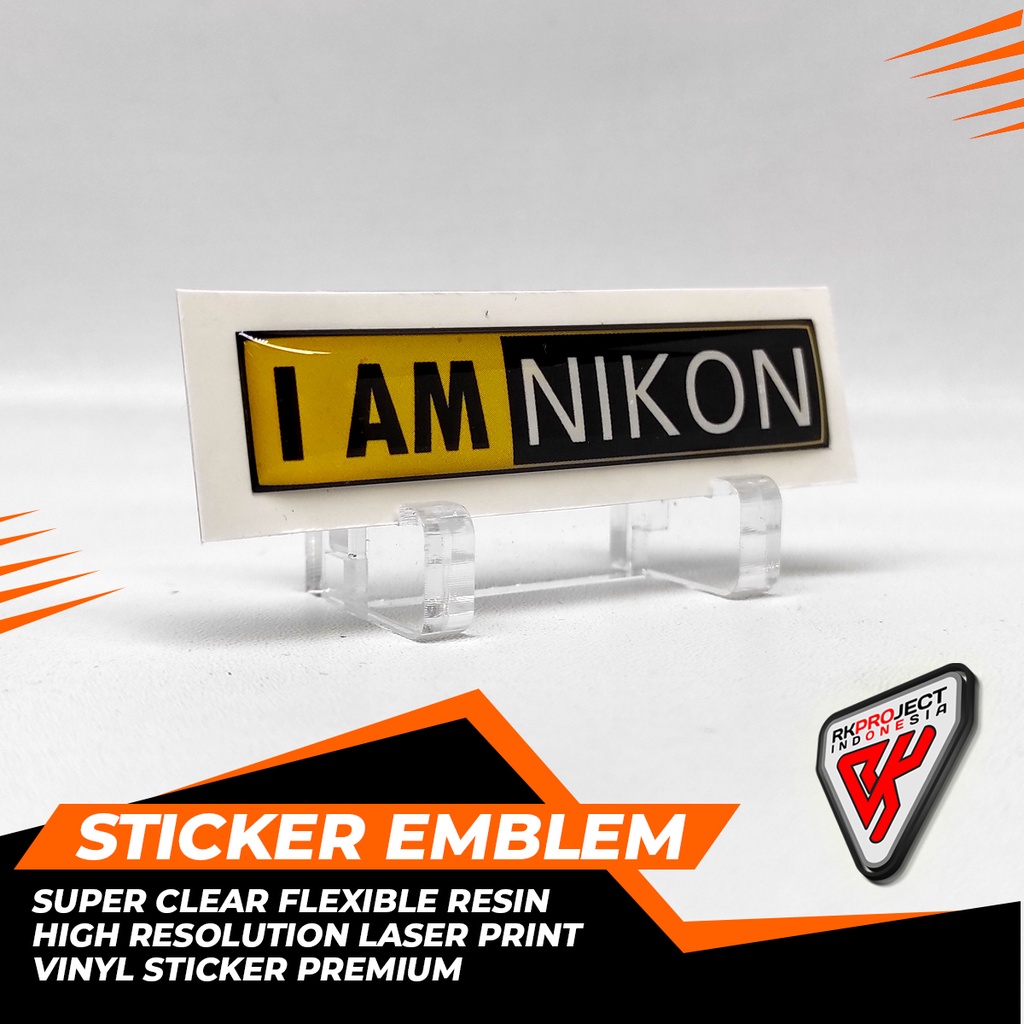 Jual STIKER TIMBUL I AM NIKON EMBLEM STIKER RESIN AKSESORIS KAMERA ...