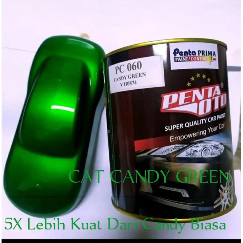 Jual Cat Candytone Candy Green PC 060 PU Penta Oto Candy Tone Hijau ...