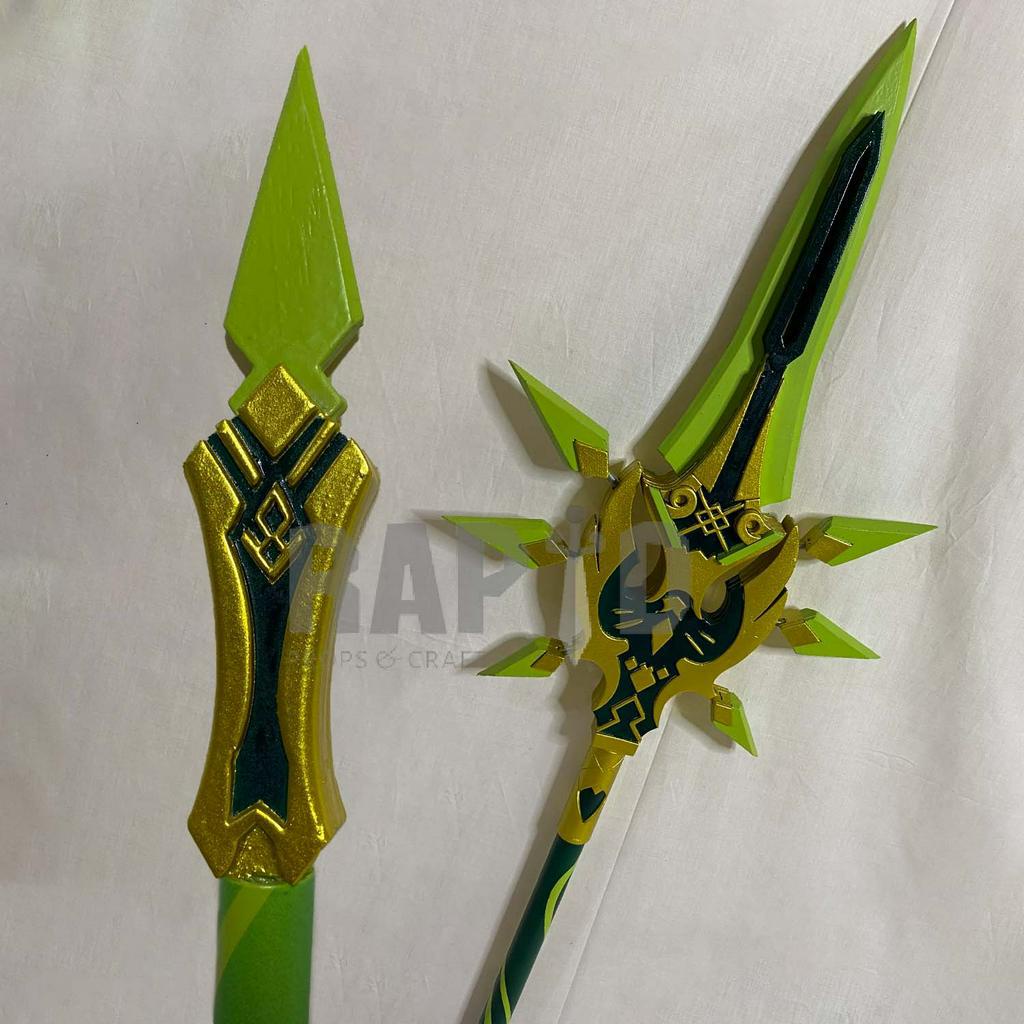 Jual Primordial Jade Spear Xiao Polearm Genshin Impact Weapon Cosplay ...