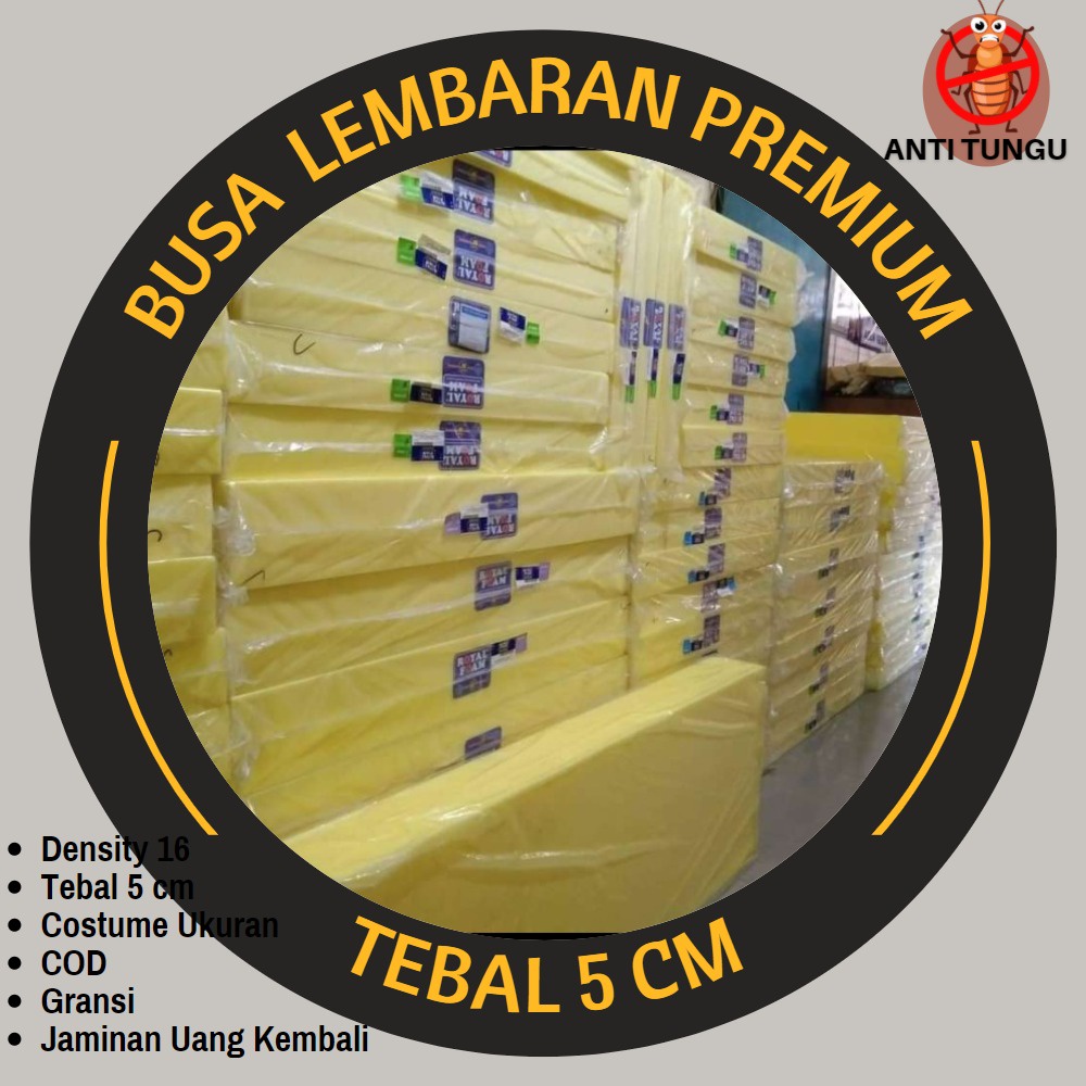 Jual Busa kiloan Royal foam Tebal 5 Cm Lembaran Anti Kempes Lapisan ...