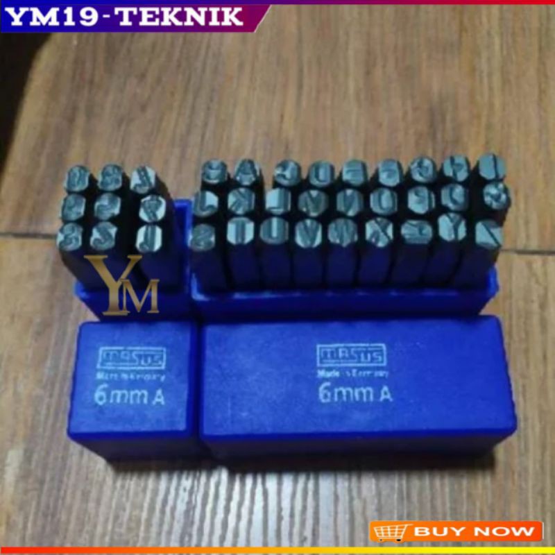 Jual Ketok Huruf Dan Nomor Mata Ketok Angka Dan Huruf 6mm MASUS Germany ...