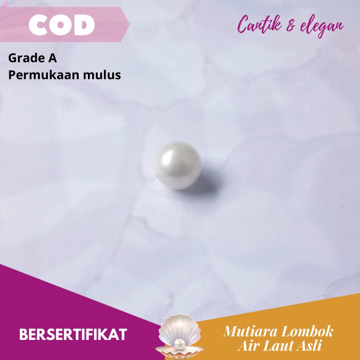 Jual PROMO Butiran Mutiara Lombok Air Laut Asli GRADE A Mulus Warna ...