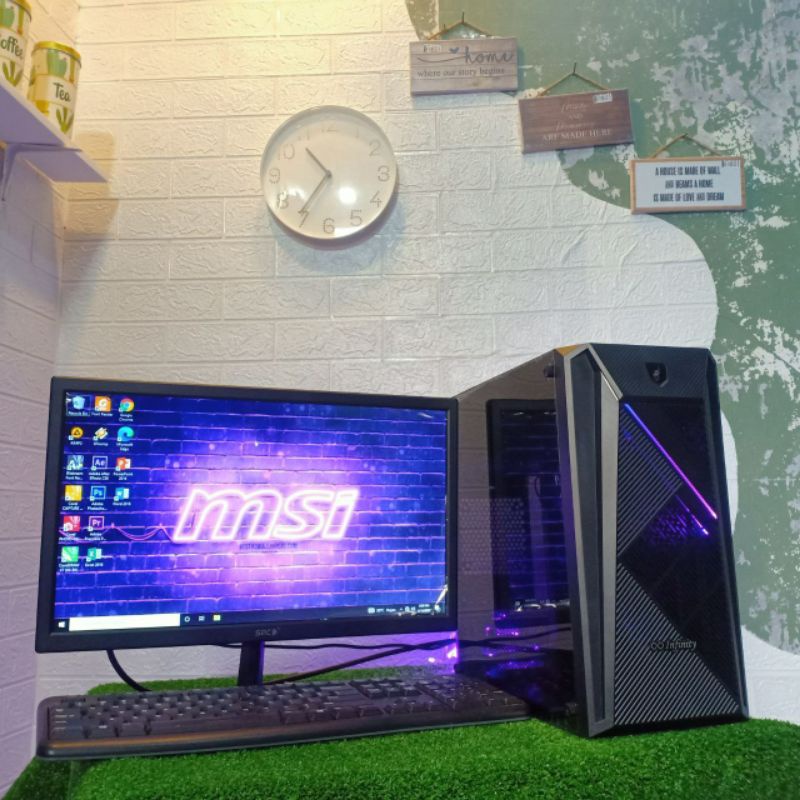 Jual Pc Intel core i7 - SSD256 - Ram 16Gb - Monitor LED - Fullset ...