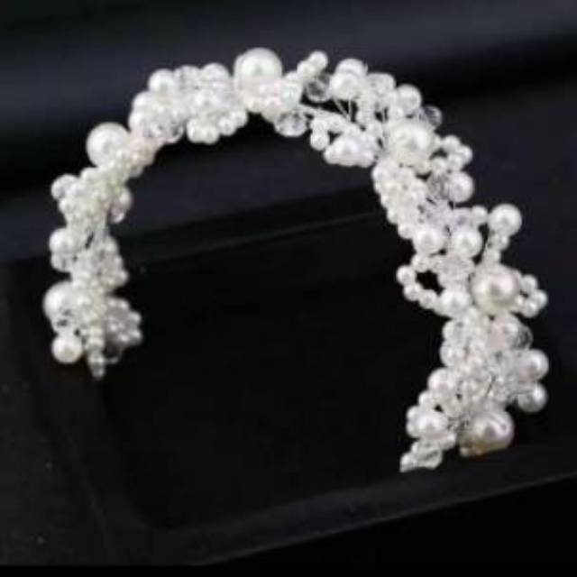 Jual Mt bsr headpiece mutiara hiasan rambut atau hijab | Shopee Indonesia