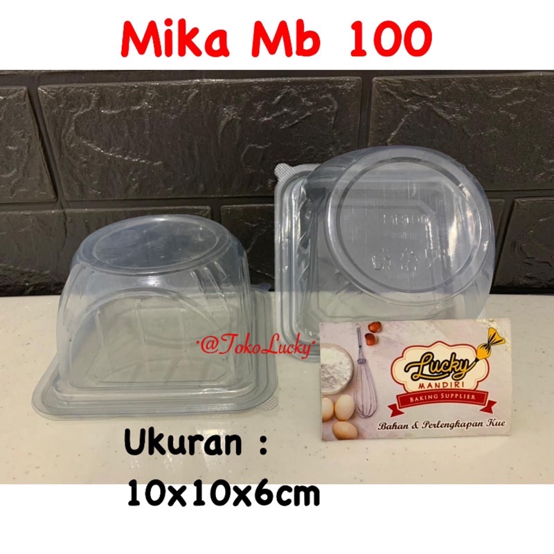 Jual Mika Mb 100 (10pc)/ Cup Wadah Mika/ Mangkok Pudding/ Mangkok Salad ...