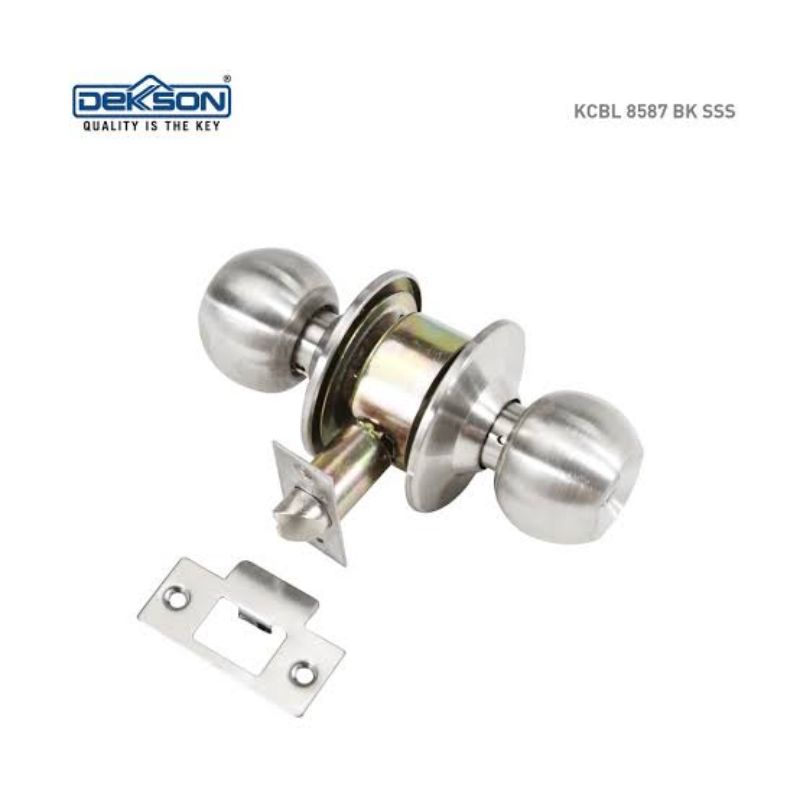 Jual Kunci Bulat Gagang Pintu Kamar Mandi Dekson Dekkson KCBL DL8587 BK ...
