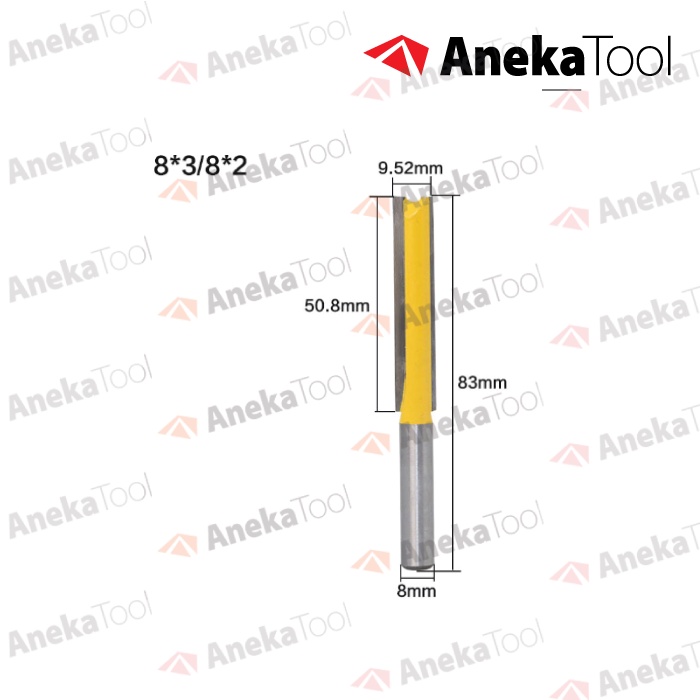 Jual Mata Profil Router Lurus Panjang Long Straight Router Bit | Shopee ...