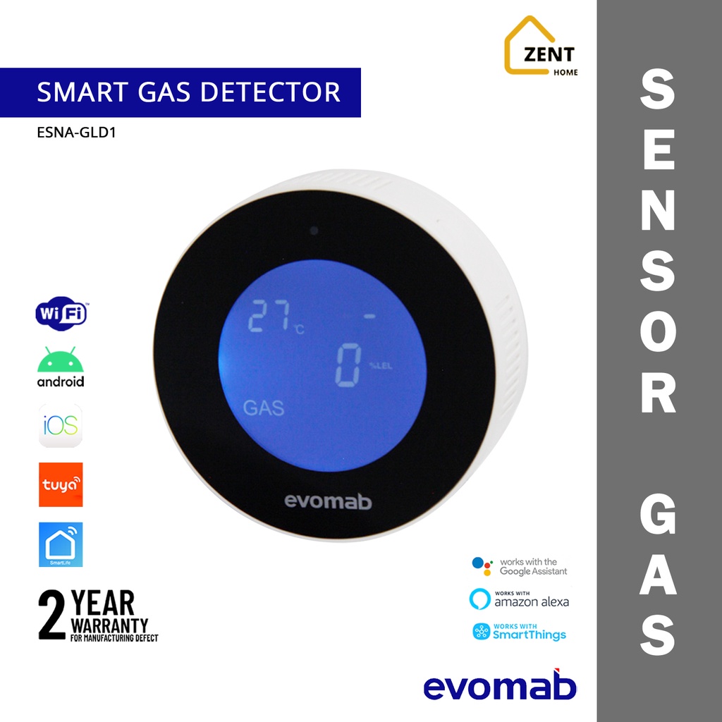 Jual New evomab Sensor Gas Detector Alarm Kebocoran LPG Sistem Keamanan ...