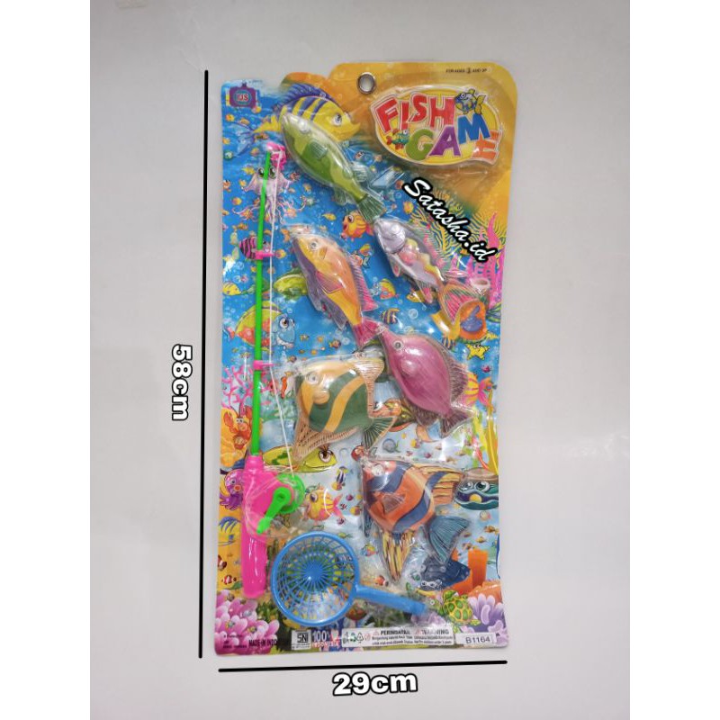 Jual SATASHATOYS MAINAN PANCING IKAN B.1164 PANCING IKAN 6PCS UK BESAR ...