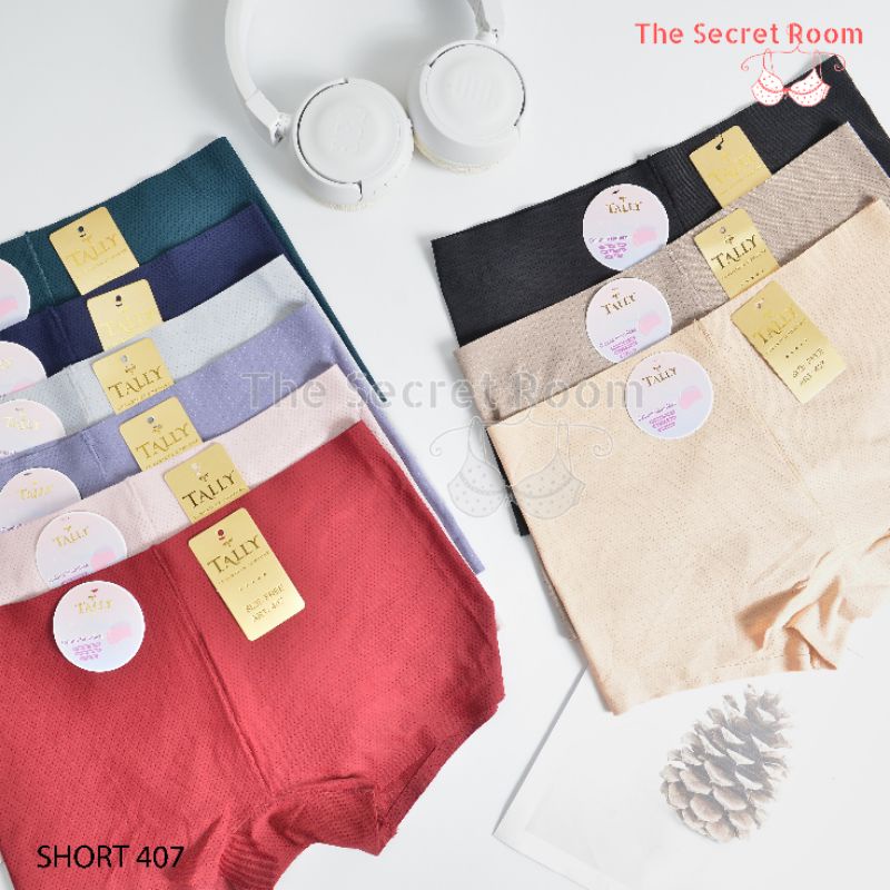 Jual TALLY CD CELANA DALAM SHORT 407 I BAHAN SEAMLESS PORI | FREE SIZE ...