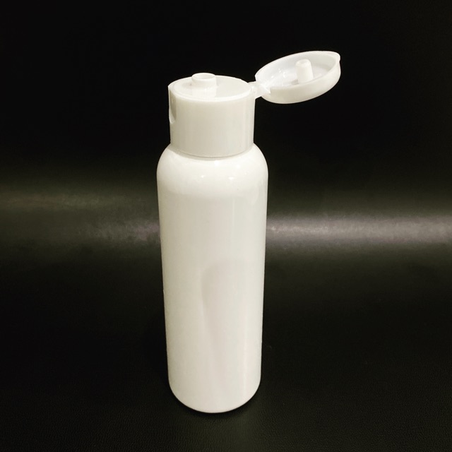 Jual BOTOL 100 ML PUTIH GLOSSY - TUTUP FLIPTOP PUTIH | Shopee Indonesia
