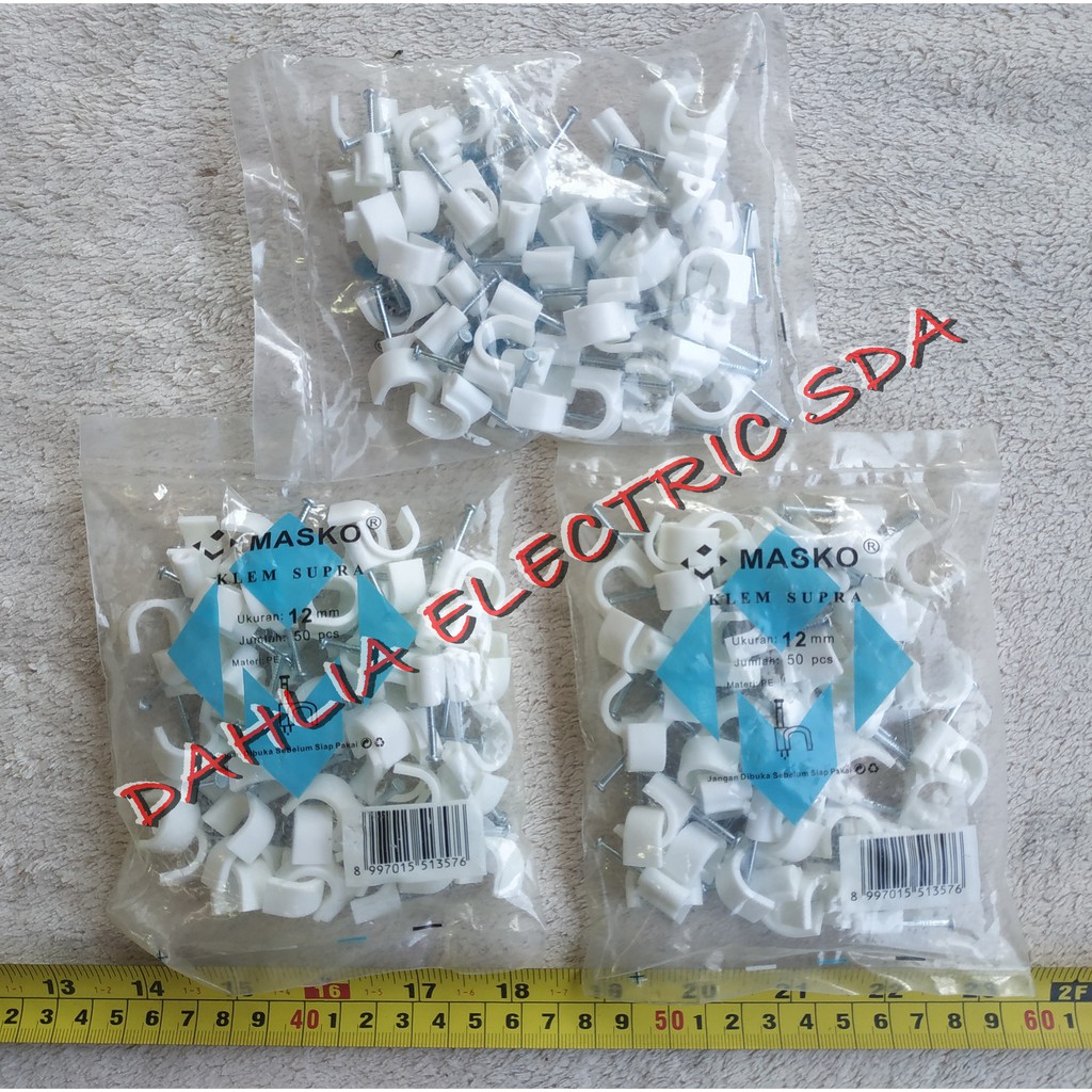 Jual KLEM KABEL 12mm MASKO 1 PACK (50 pcs) | Shopee Indonesia