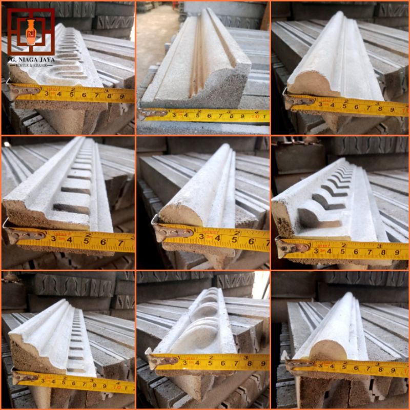 Jual lisplang, lis profil beton, ornamen profil, dekorasi jendela ...