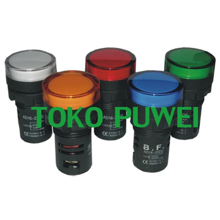 Jual Pilot Lamp Ad16 22Ds 220V Ac Lampu Indikator Led Signal Light Ay86 ...