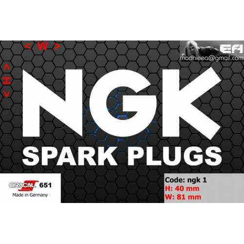 Jual ea cutting sticker / decal Code: ngk 1 ( sponsor logo ) | Shopee ...
