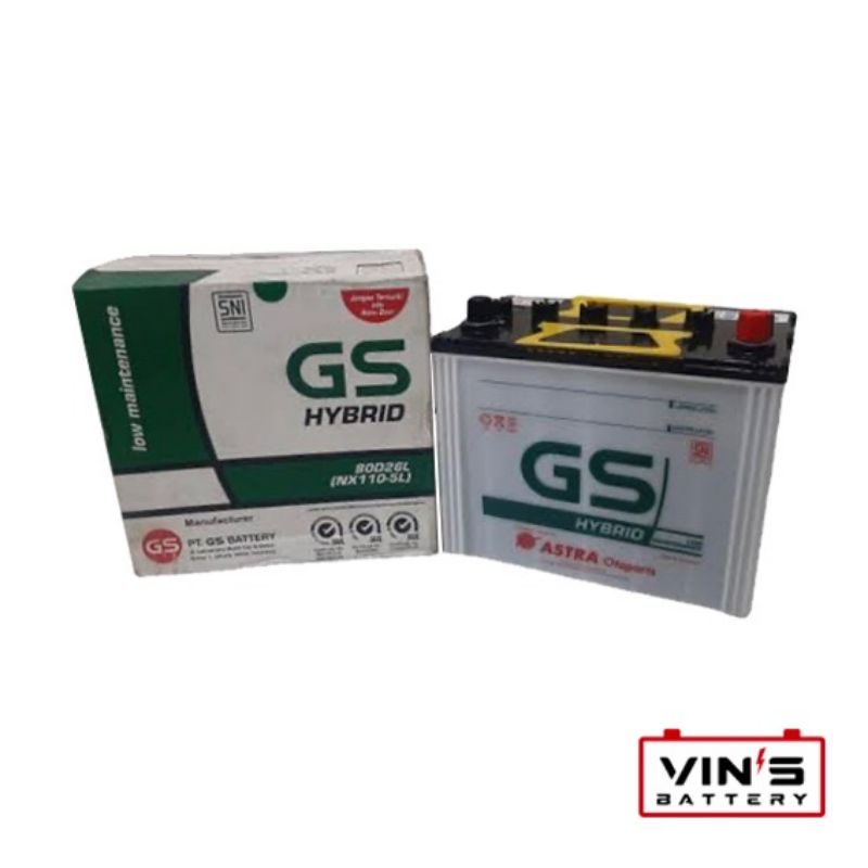 Jual Aki Mobil GS Astra Hybrid 80D26L (Akibasah Inova Diesel, Fortuner ...