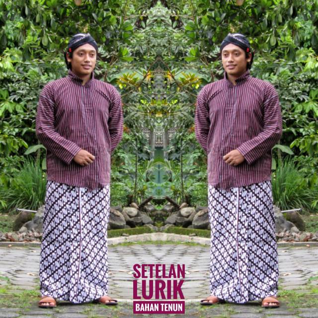 Jual Pakaian Surjan Lurik Pria Lengkap Adat Jogja Murah / Sorjan Lurik Adat Jogja Lengkap Murah ...