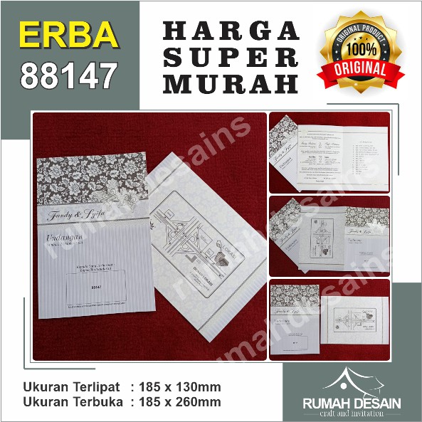 Jual Blanko Undangan Kosong ERBA 88147 ( Harga Termurah ) Produk ...