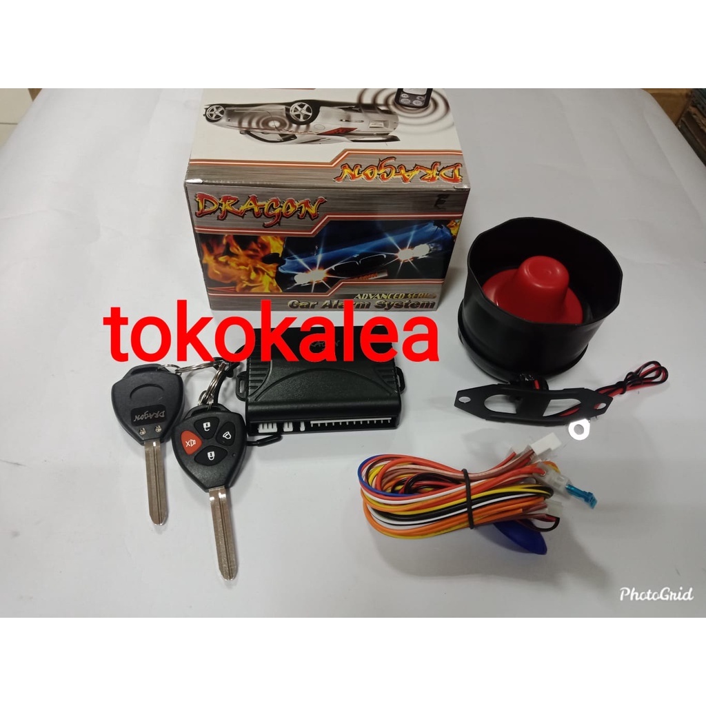 Jual ALARM MOBIL MERK DRAGON MODEL KUNCI INNOVA LAMA CAR ALARM SYSTEM ...