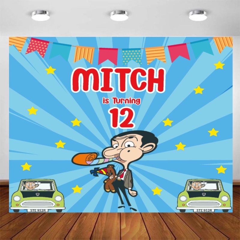 Jual Custom backdrop banner mr bean | Shopee Indonesia