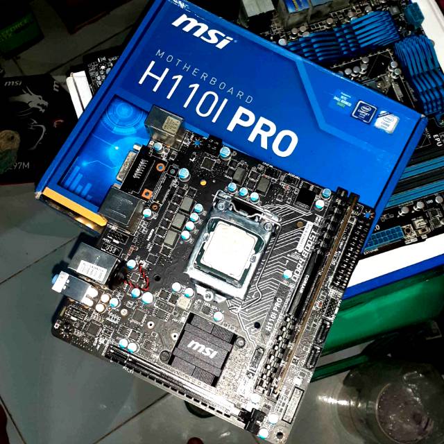 Jual Mini ITX MSI H110i Pro Motherboard 1151 Kabylake Skylake Gen 7 ...