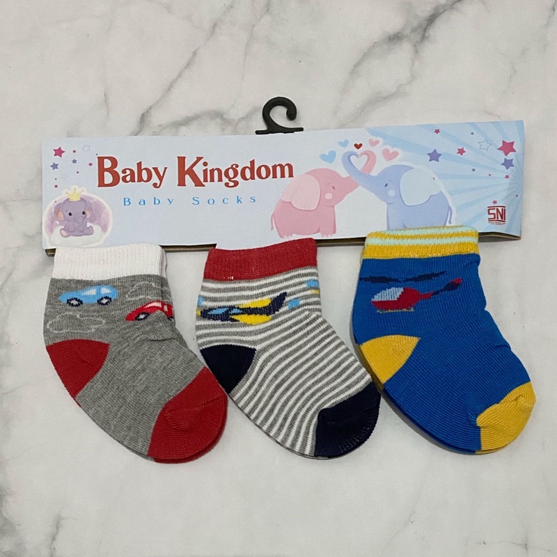 Jual Kaoskaki 3in1 0-6bulan | Baby Kingdom Baby Socks 3in1 | Kaos Kaki Bayi 0-6bulan | Shopee ...