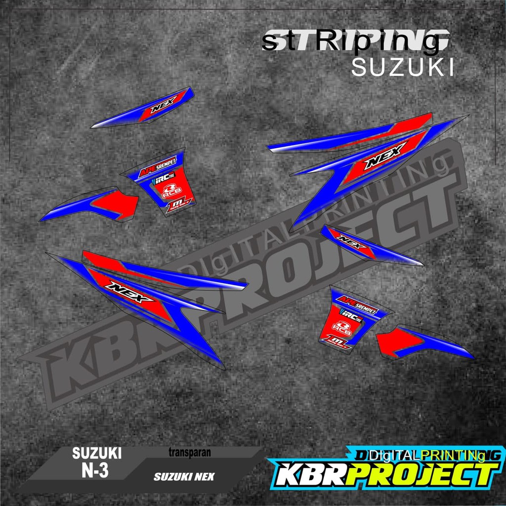Jual suzuki nex transparan striping suzuki nex motor suzuki motor ...