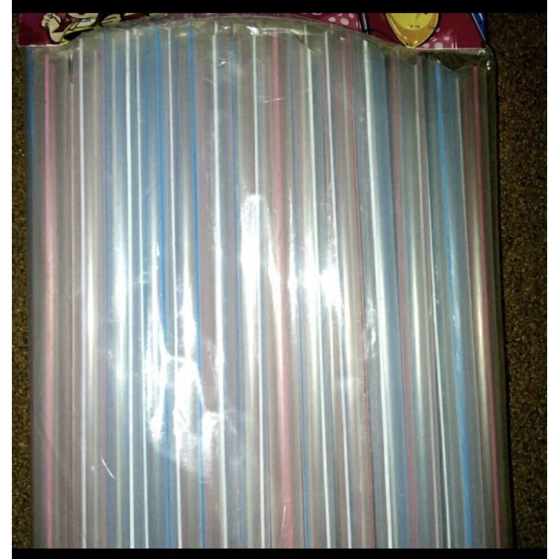 Jual sedotan bubble/sedotan plastik/sedotan warna garis | Shopee Indonesia