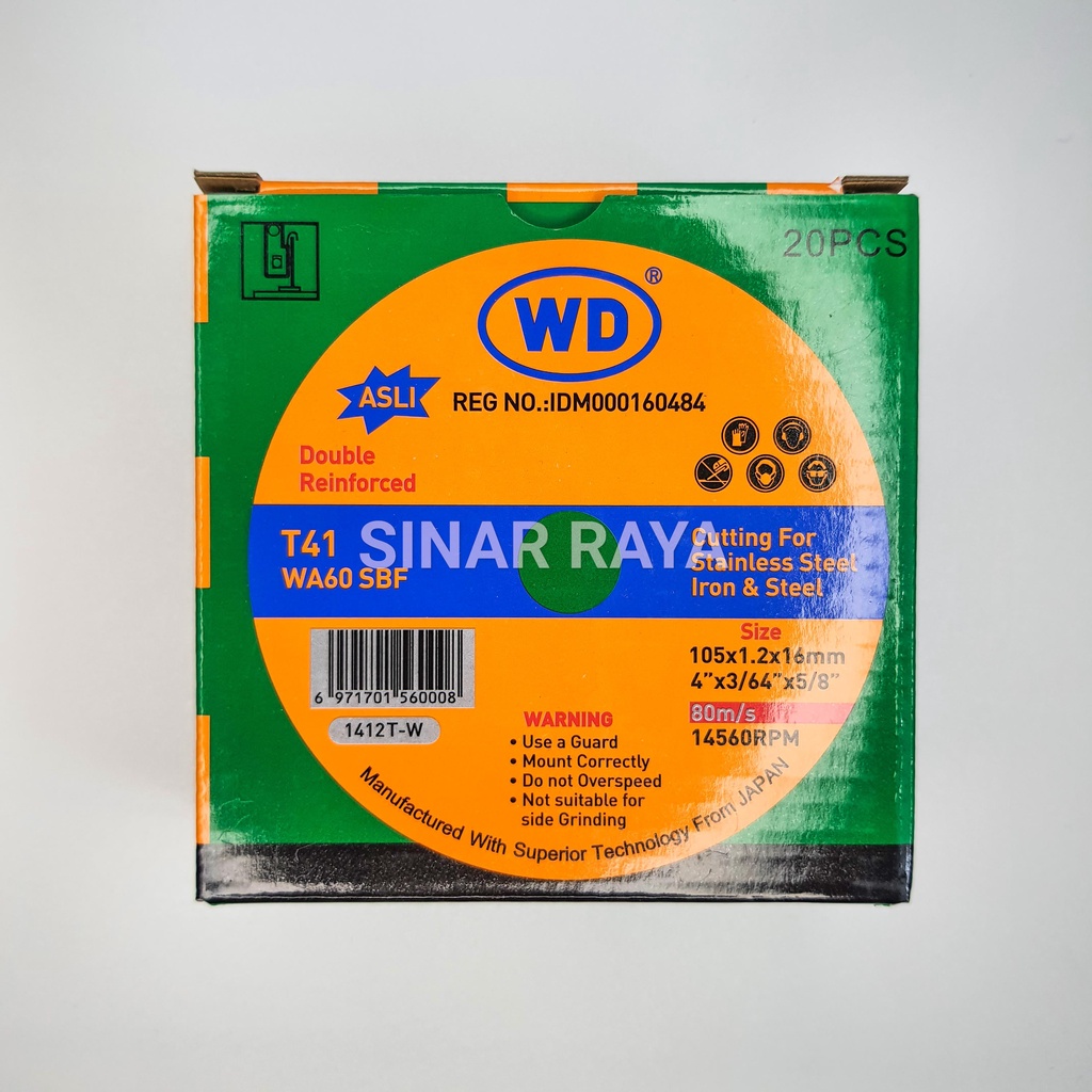 Jual Mata Gerinda Potong 4" Inch / Batu tipis WD / Potong Besi | Shopee ...
