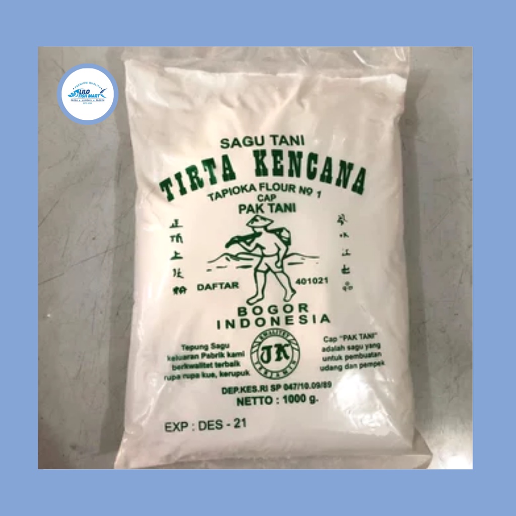 Jual Sagu Tani/Tepung Tapioka Asli Tirta Kencana Cap Pak Tani No 1 (1kg ...