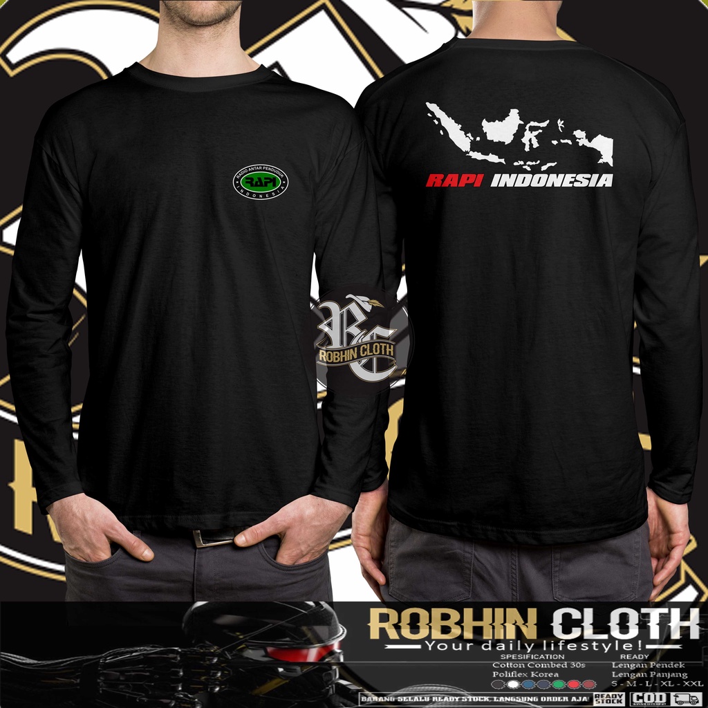 Jual Kaos Baju RAPI Radio Antar Penduduk Indonesia Lengan panjang Baju ...