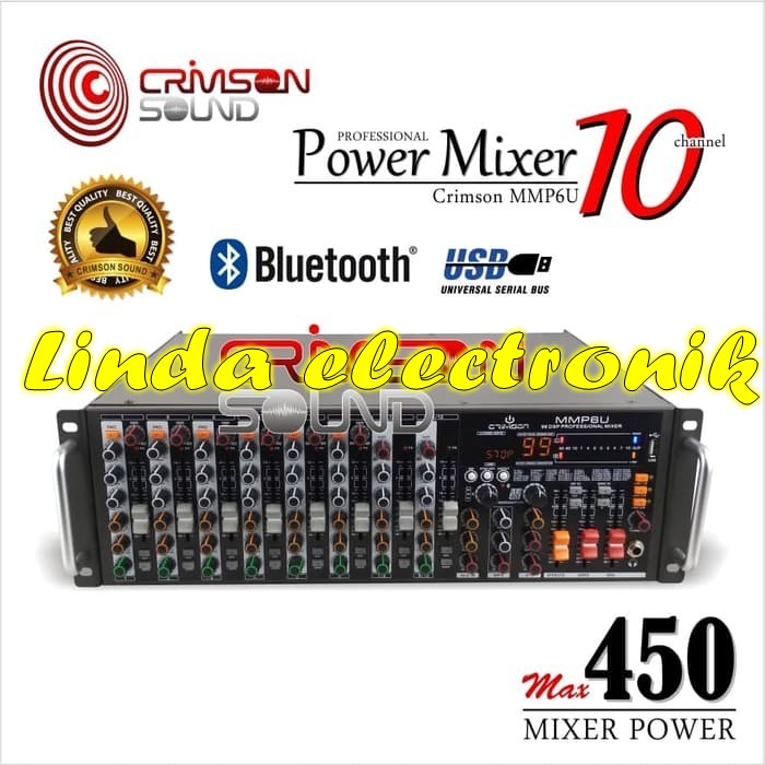 Jual mixer amplifier power crimson mmp6u mmp 6u blutooth 99 dsp original | Shopee Indonesia
