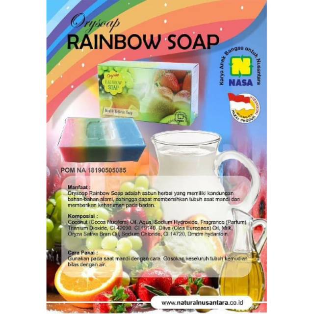 Jual Orlysoap Rainbow Nasa (sabun pencerah kulit) | Shopee Indonesia
