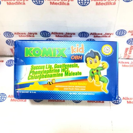 Jual Komix Kid Obh Rasa Madu Box Isi 10 Sachet @5 ml - Obat Batuk Anak ...