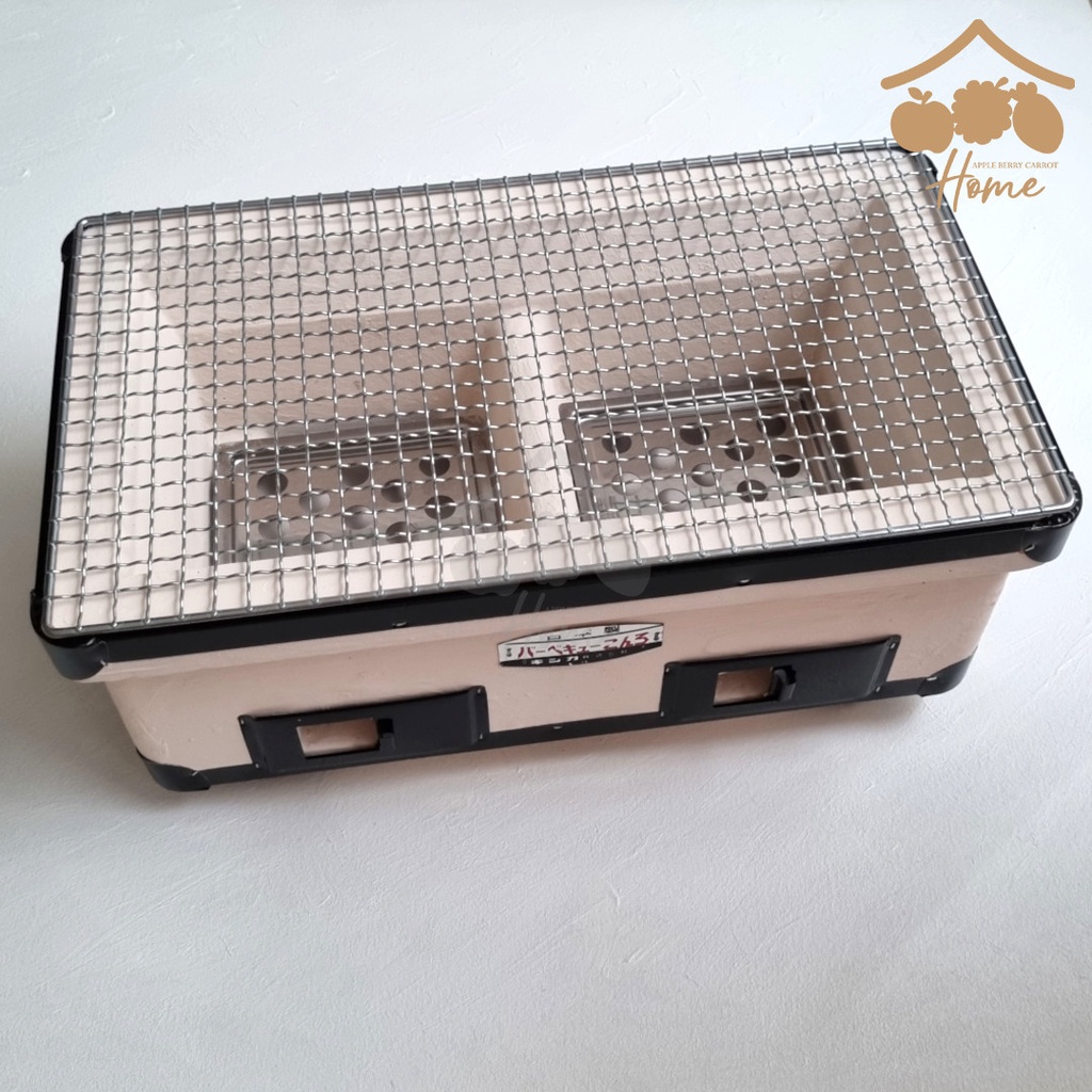Jual Kinka WIDE Rect Charcoal Konro Grill Japanese Barbecue Hibachi BBQ ...