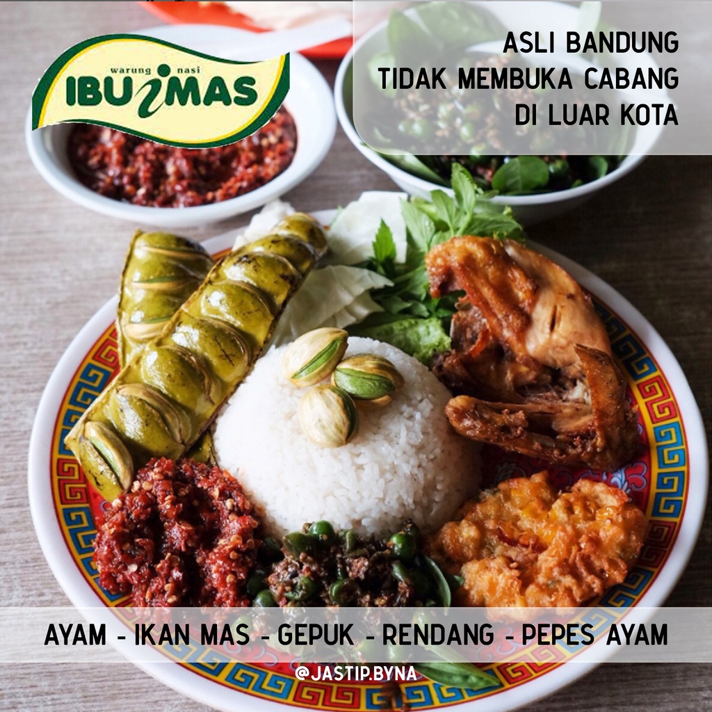 Jual WARUNG NASI IBU IMAS ASLI BANDUNG | LAUK SAJA (AYAM IKAN GEPUK ...