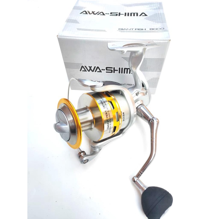 Jual Reel Awashima Giant Fish 8000 Max Drag 20Kg 9 Ball Bearing ...