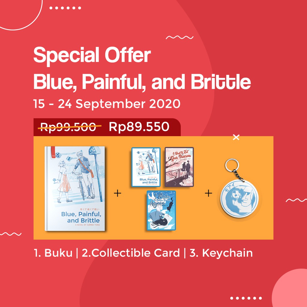 Jual NOVEL BLUE PAINFUL AND BRITTLE + BONUS - SUMINO YORU - HARU ...