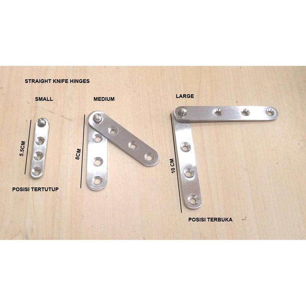 Jual Knife Hinges Medium / Engsel Pivot Samping / Jarum suku cadang ...
