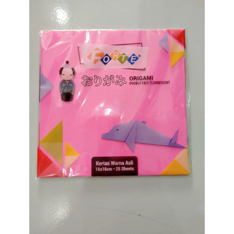 Jual Origami / Kertas Lipat Forte ukuran 16x16 25sheet | Shopee Indonesia