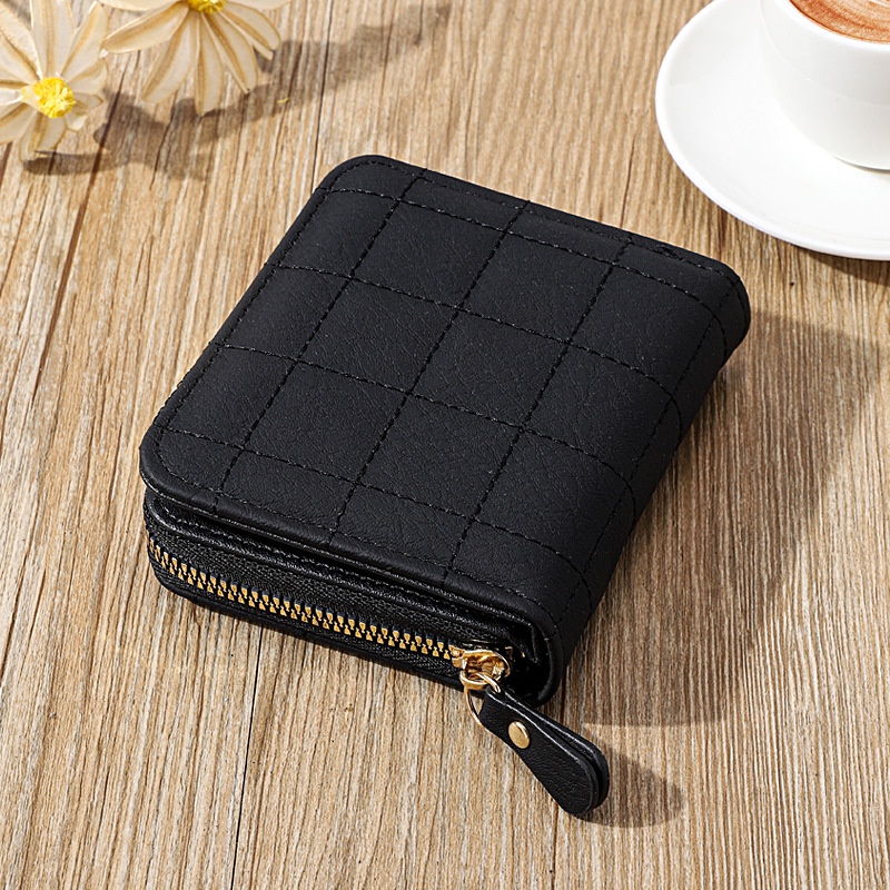 Jual DOMPET LIPAT WANITA KECIL PREMIUM KULIT SIMPLE MINI HITAM REVINA ...