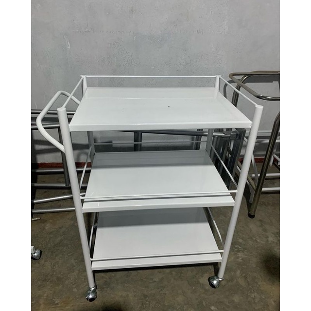 Jual Trolley Instrument 3 Trap Besi & Stainless Steel / Trolly 3 Susun ...