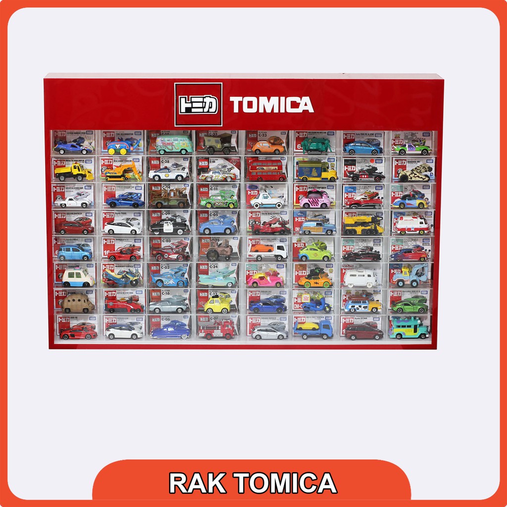 Jual Rak Tomica Akrilik Standard Edition Isi 64 With Header | Shopee ...