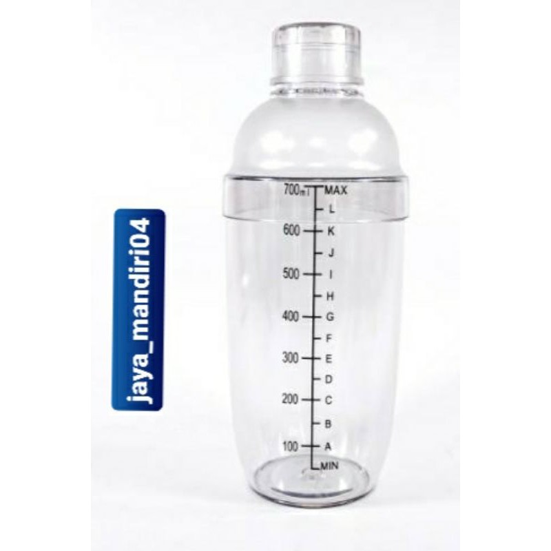 Jual Cocktail shaker Transparan 700ml/mixing shaker/pengocok minuman ...