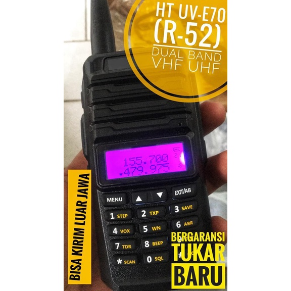 Jual HT Baofeng UVE70 (R52) Dual Band VHF - UHF Radio FM Sby | Shopee Indonesia