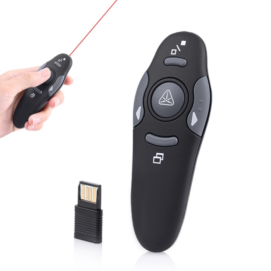 Jual USB Power Point Wireless Presenter Laser Pointer Persentasi ...