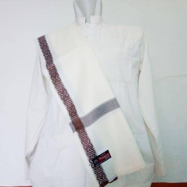 Jual Sorban putih polos panjang 2 meter-sorban habib-sorban-surban haji ...
